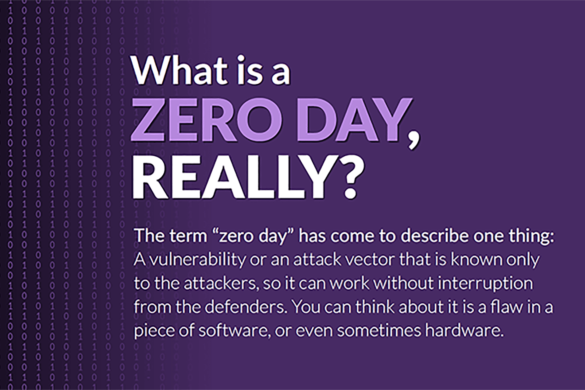 What Is A Zero day Really Download The Infographic
